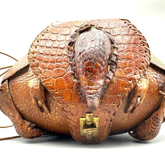 Bags | Vintage Real Armadillo Purse 193s1940s Era Art Bag | Poshmark